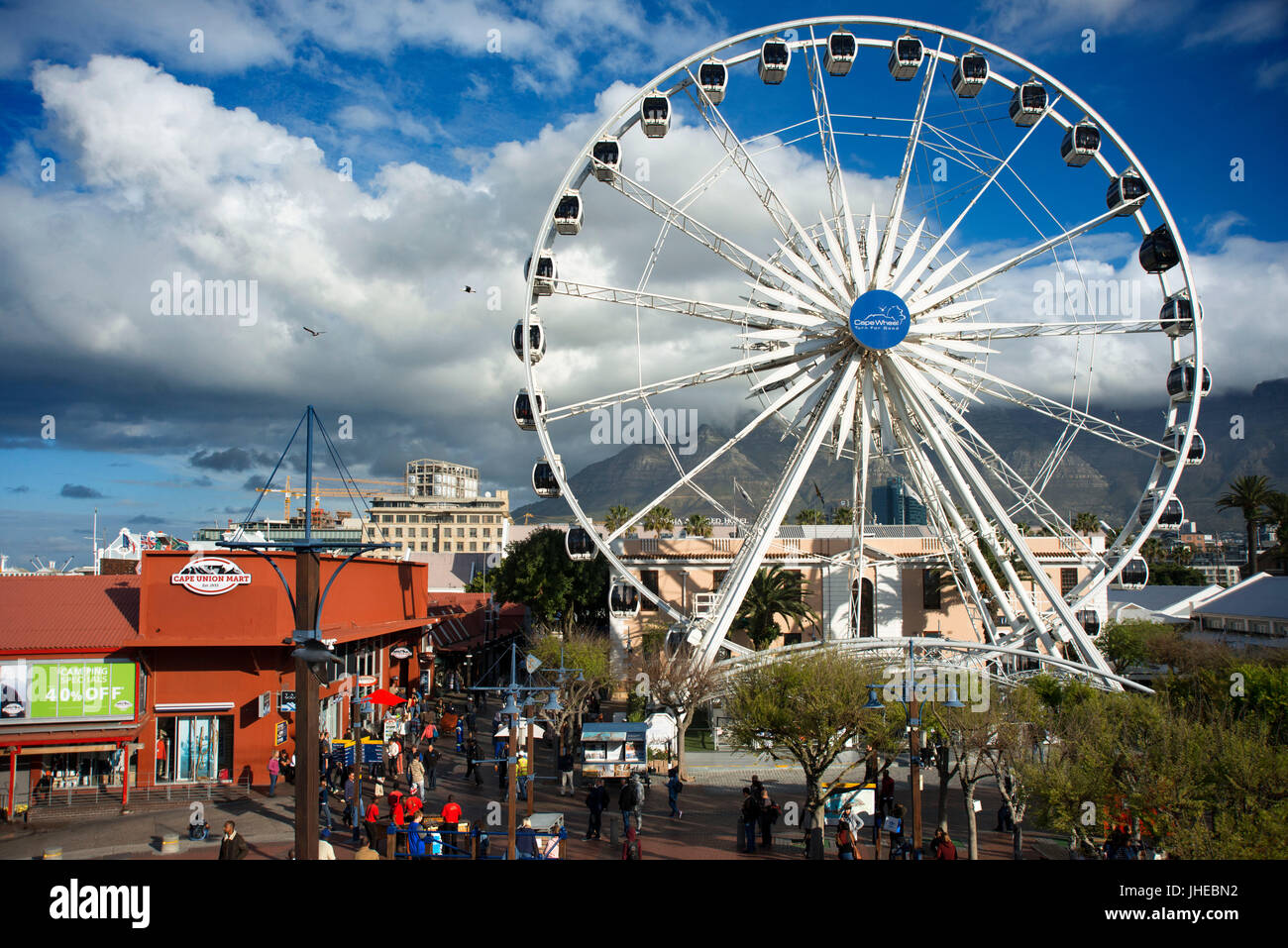 Ferris wheel, the Waterfront, Cape Town, South Africa, Africa Stock ...