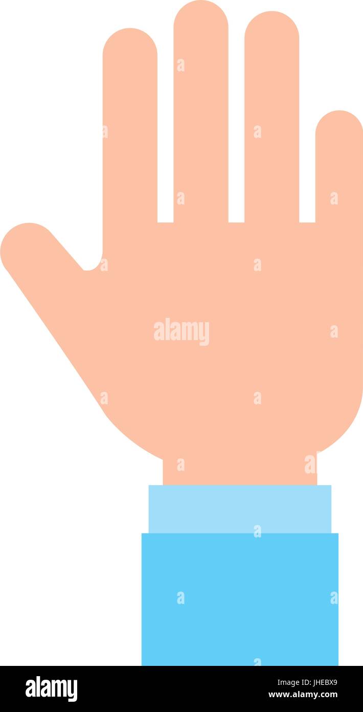 hand human stop icon Stock Vector Image & Art - Alamy