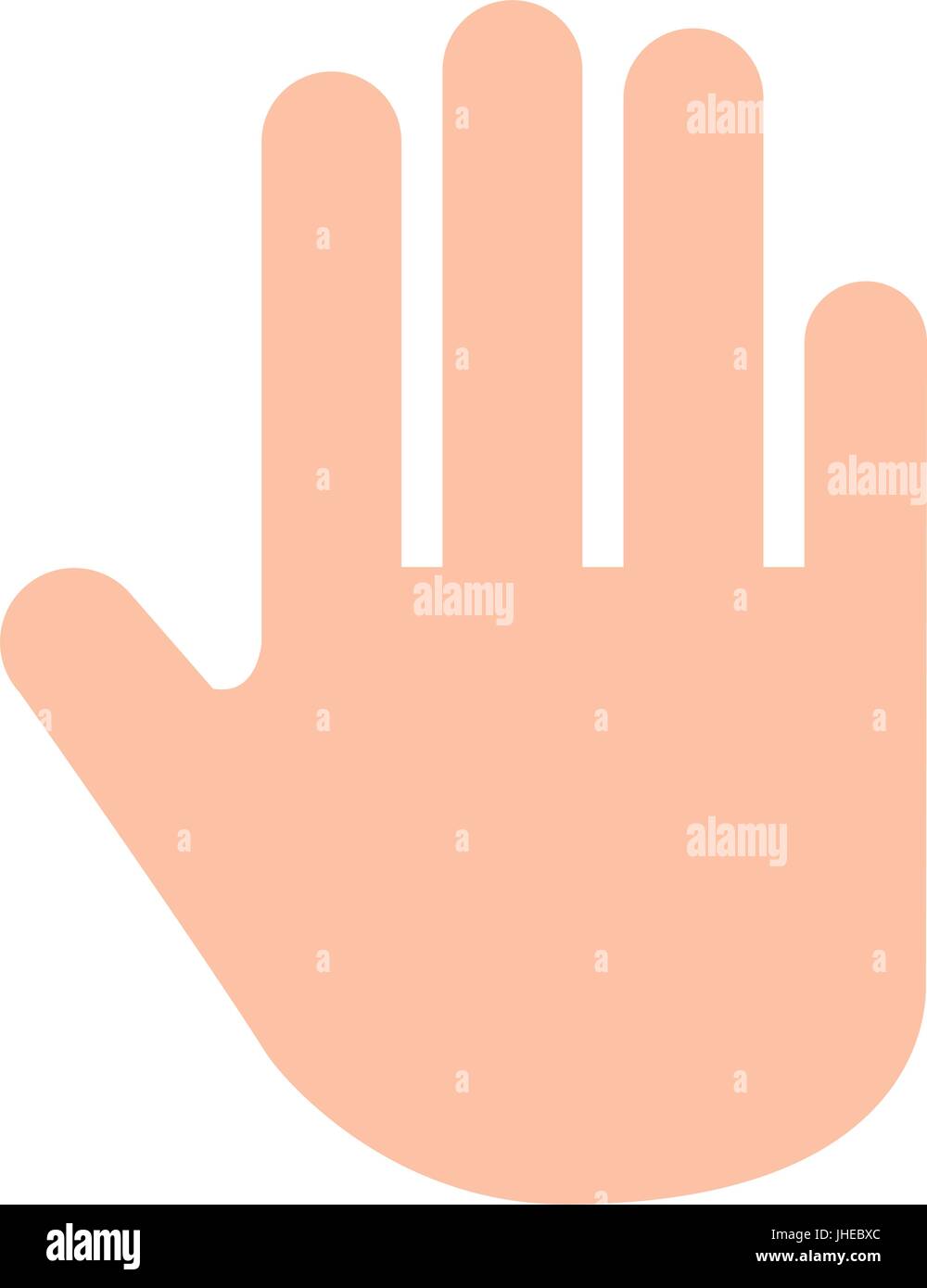hand human stop icon Stock Vector Image & Art - Alamy