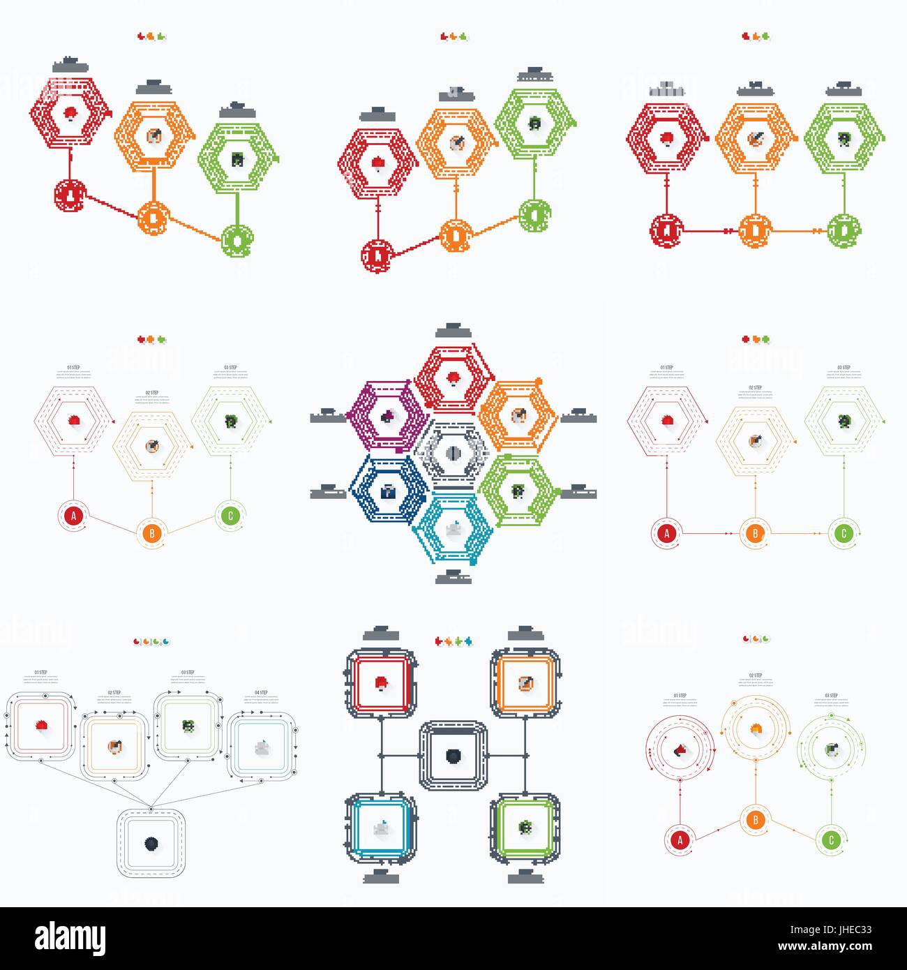 Set with infographics Stock Vector Image & Art - Alamy