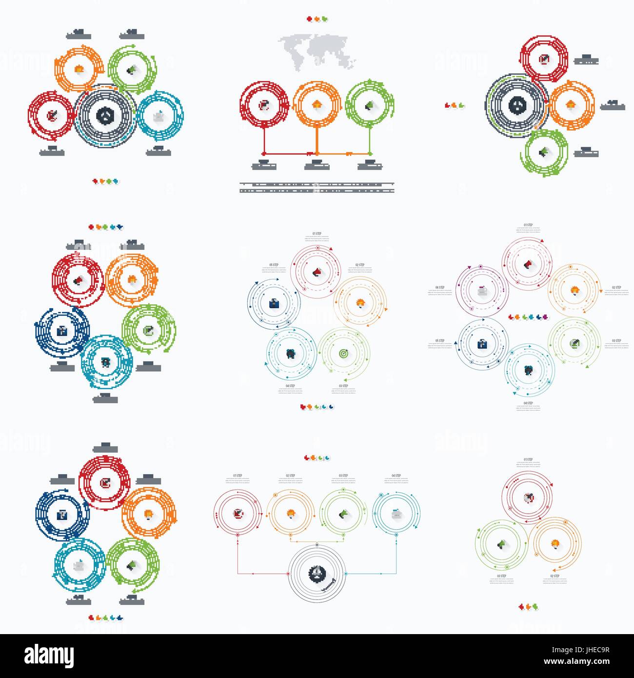 Set with infographics Stock Vector Image & Art - Alamy