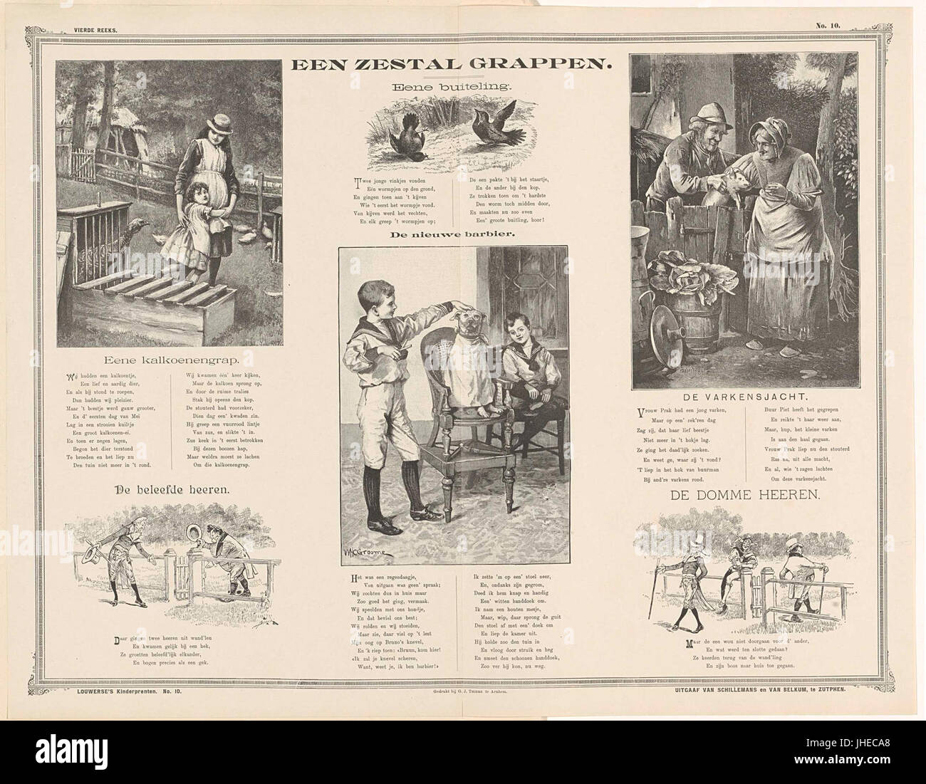 Een zestal grappen Stock Photo - Alamy