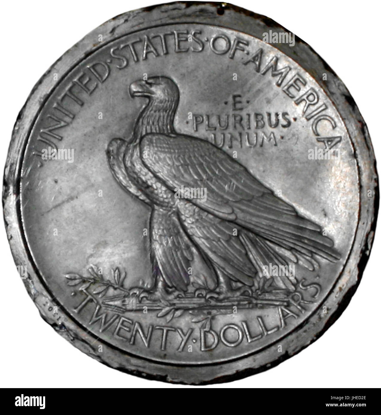 Metal double eagle sketch cutout Stock Photo - Alamy