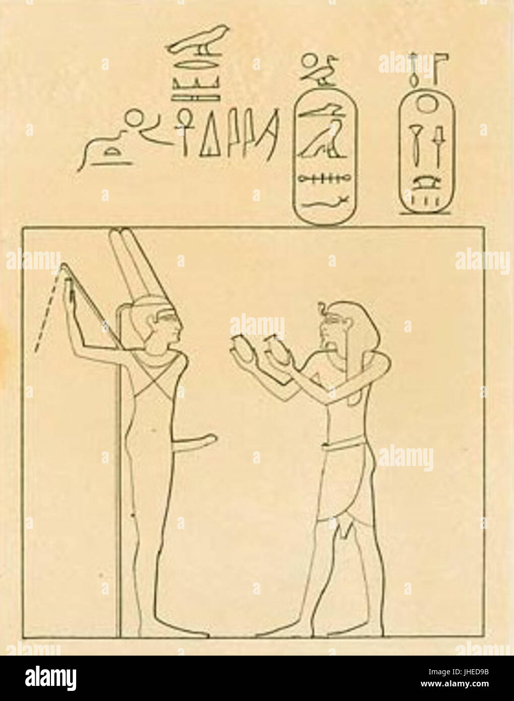 Inscription Sobekemsaf I 01 Lepsius Stock Photo - Alamy