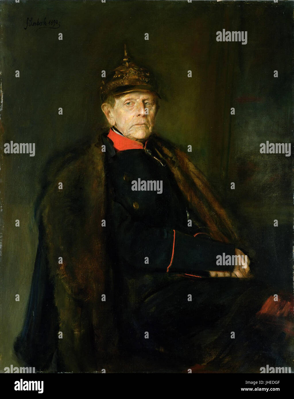 Franz von Lenbach - Graf Helmuth von Moltke (1890 Stock Photo - Alamy