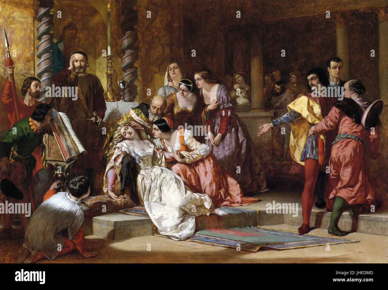 Much Ado About Nothing by Alfred Elmore 1846 Stock Photo - Alamy