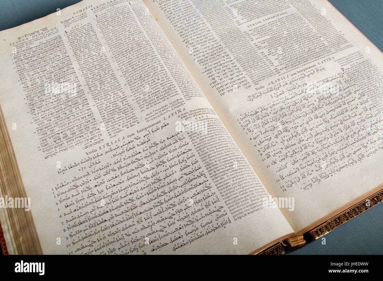 Polyglot bible book hi-res stock photography and images - Alamy