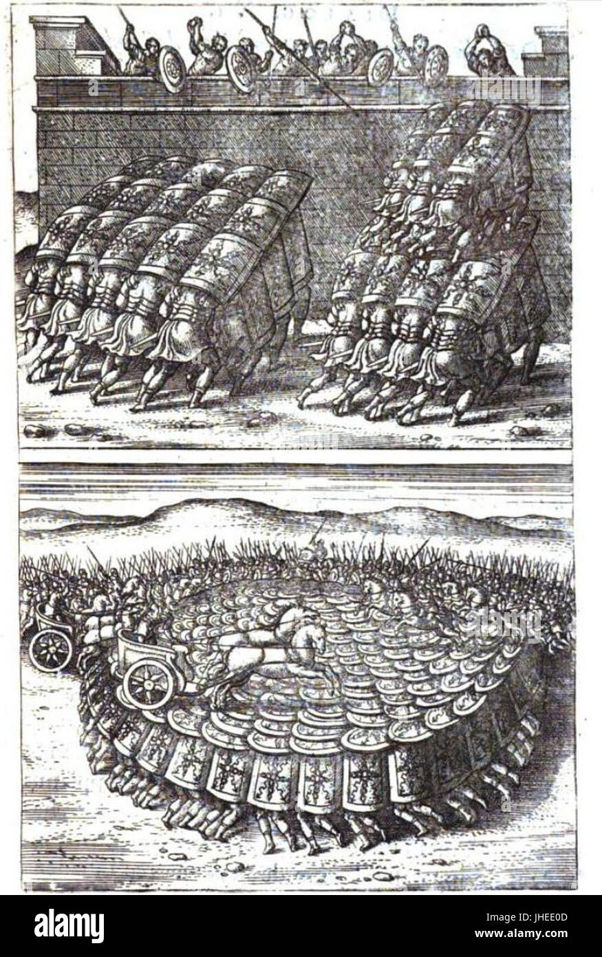 Lipsius - 2 Testudo Formations Stock Photo - Alamy