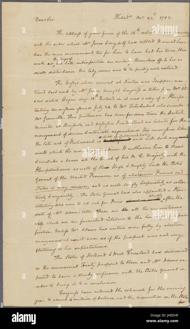 October 1782 hi-res stock photography and images - Alamy