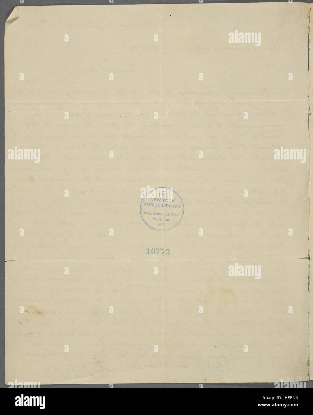 Letter to Henry Foxall (NYPL b11904004-5213116 Stock Photo - Alamy