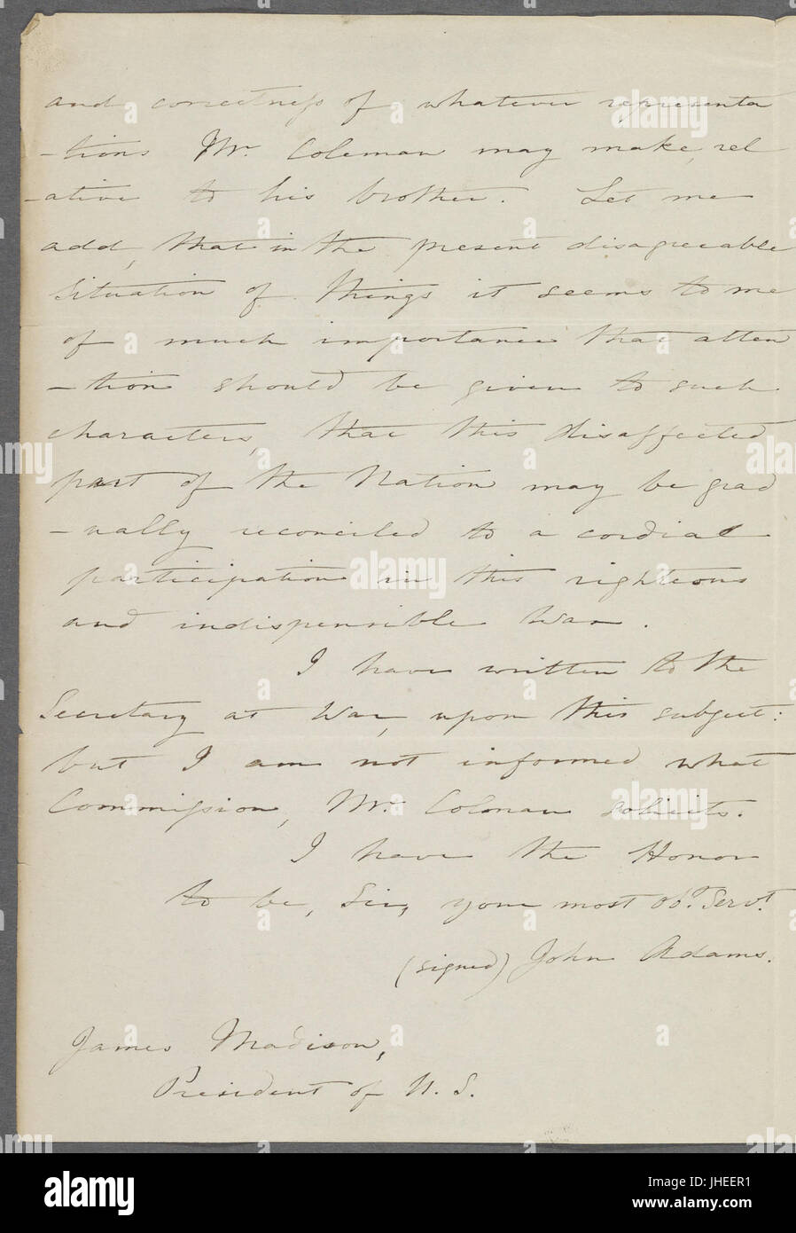 Adams family letters hi-res stock photography and images - Alamy
