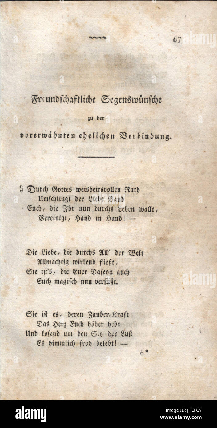 JG Eben Gedichte S 067 Stock Photo - Alamy