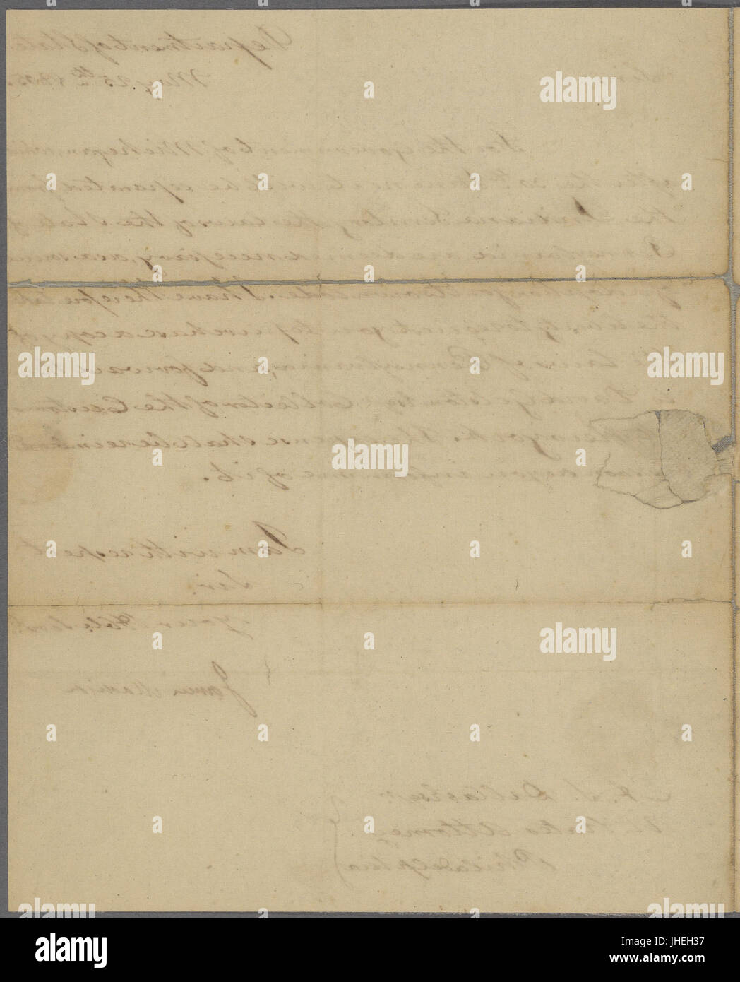 Letter to A.J. Dallas (NYPL b11904004-5215508 Stock Photo - Alamy