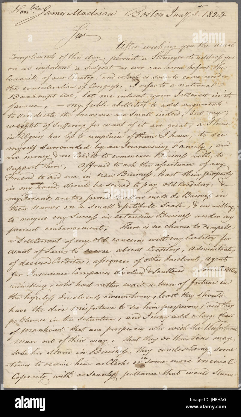 1824 america hi-res stock photography and images - Alamy