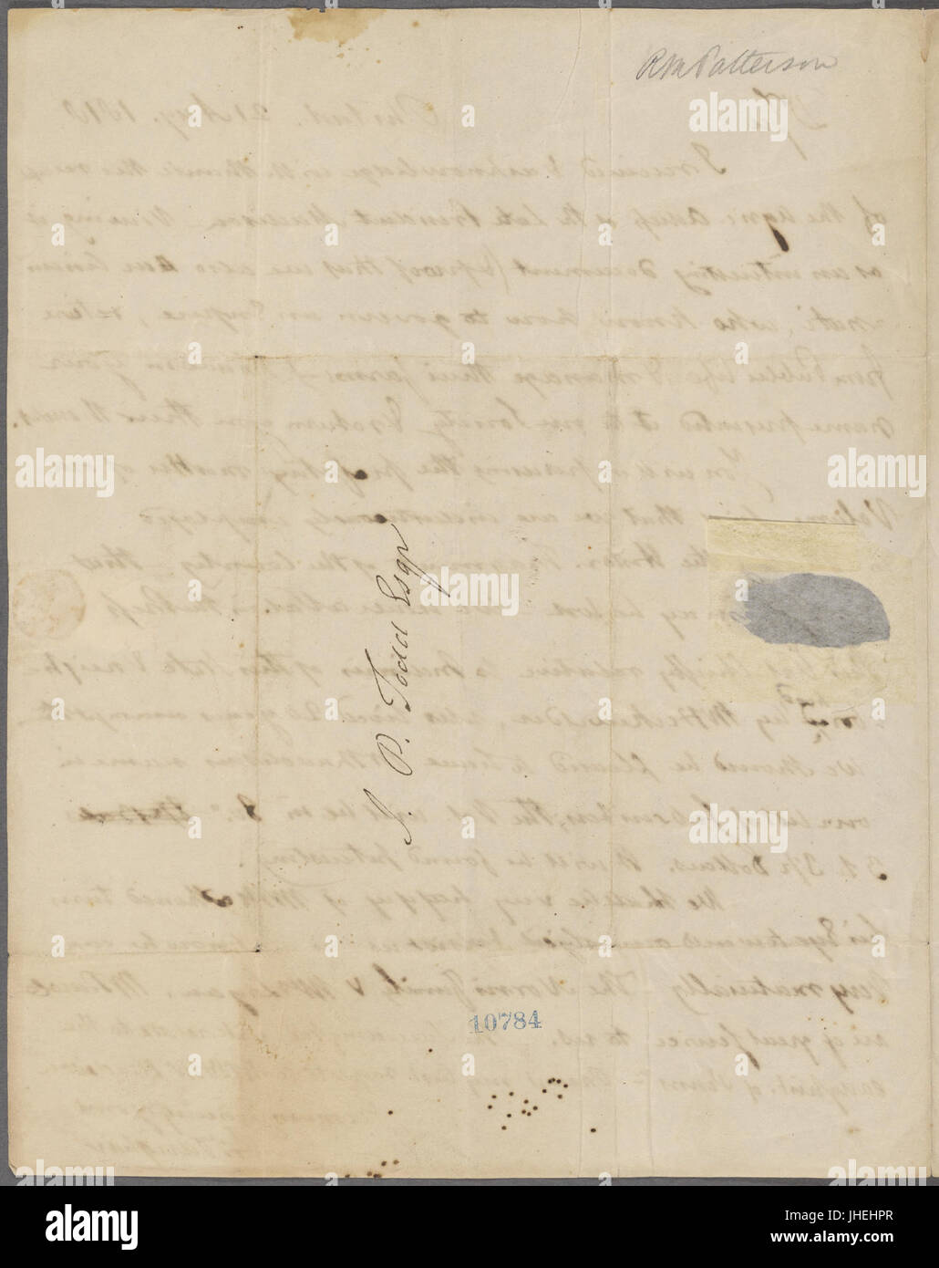 Letter from R.M. Patterson and John Vaughan to John Payne Todd (NYPL ...