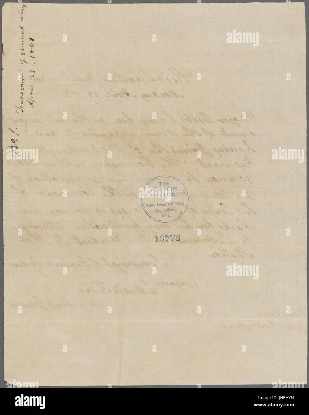 Transcript of General Orders signed by Edward Hand (NYPL b11904004 ...