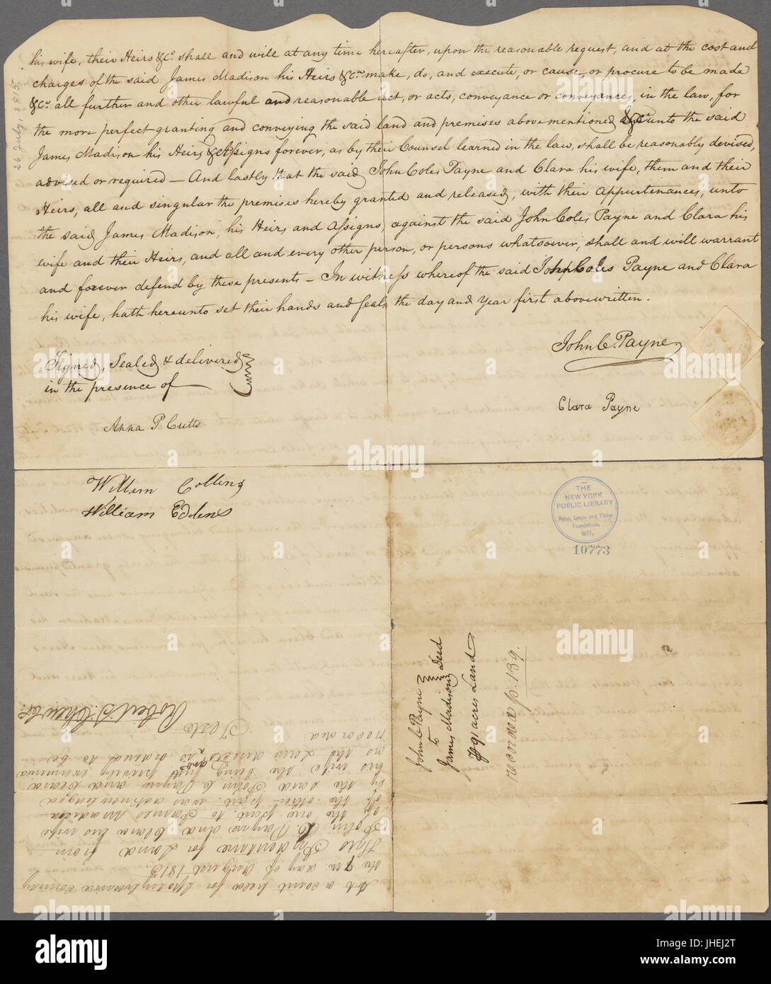Land deed records hi-res stock photography and images - Alamy