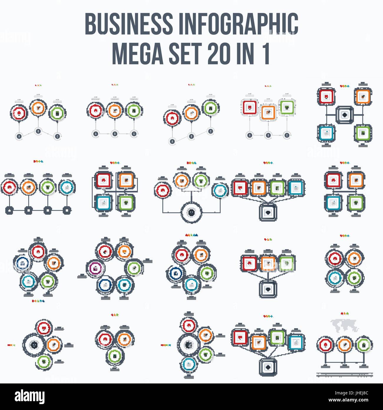 Set with infographics Stock Vector Image & Art - Alamy