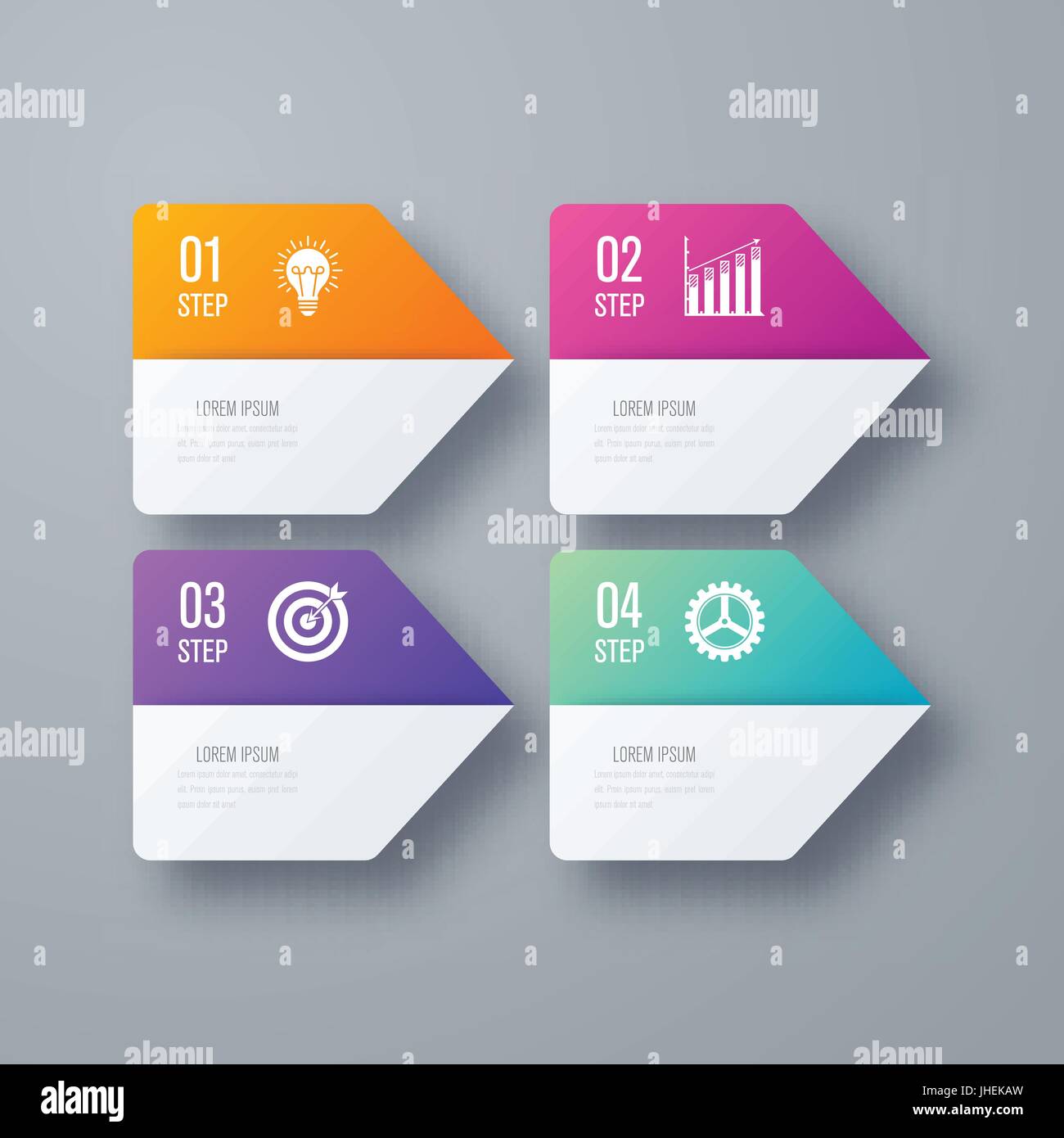 Infographic square frame four hi-res stock photography and images - Alamy