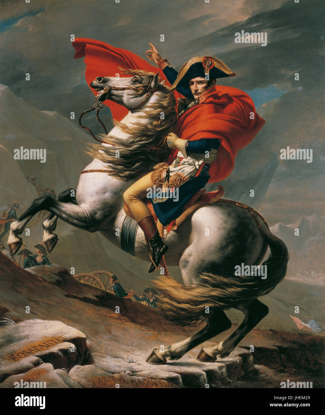 Napoleon At Saint Bernard Pass Napoleon Crossing The Alps Napoleon