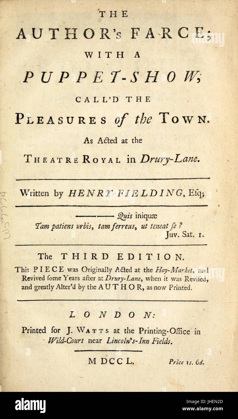 English front page book hi-res stock photography and images - Alamy