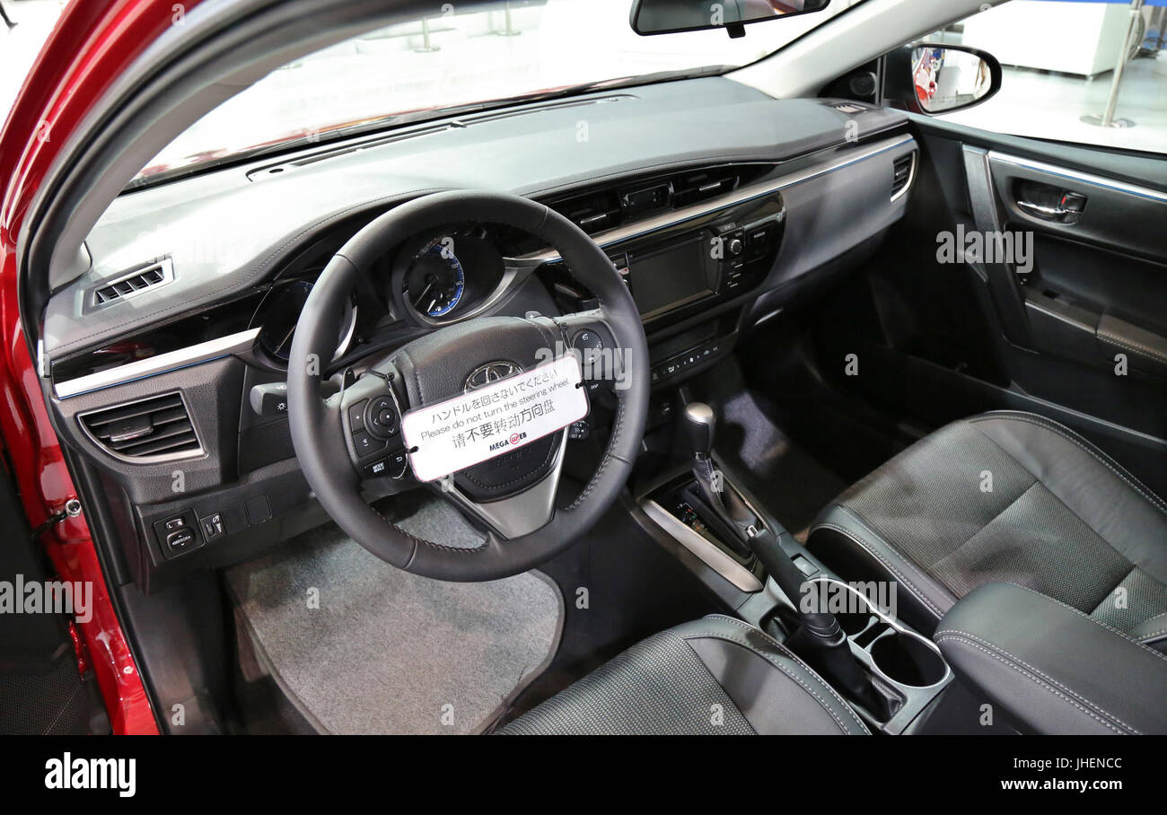2015 Toyota Corolla S interior Stock Photo - Alamy