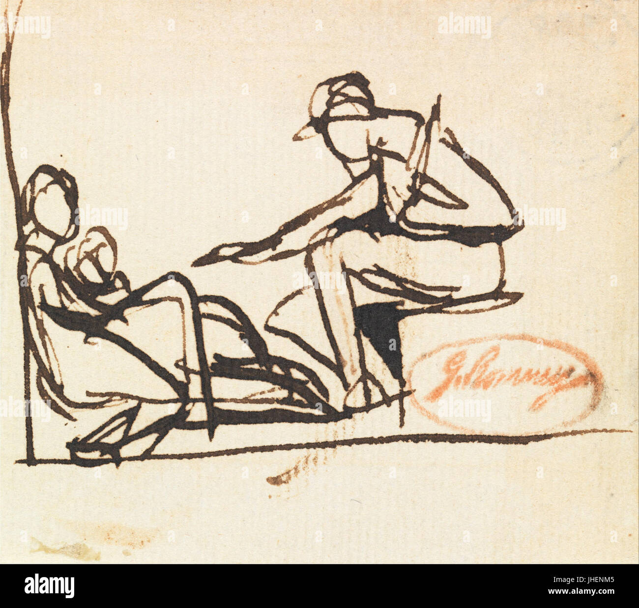 Two Seated Figures High Resolution Stock Photography and Images - Alamy