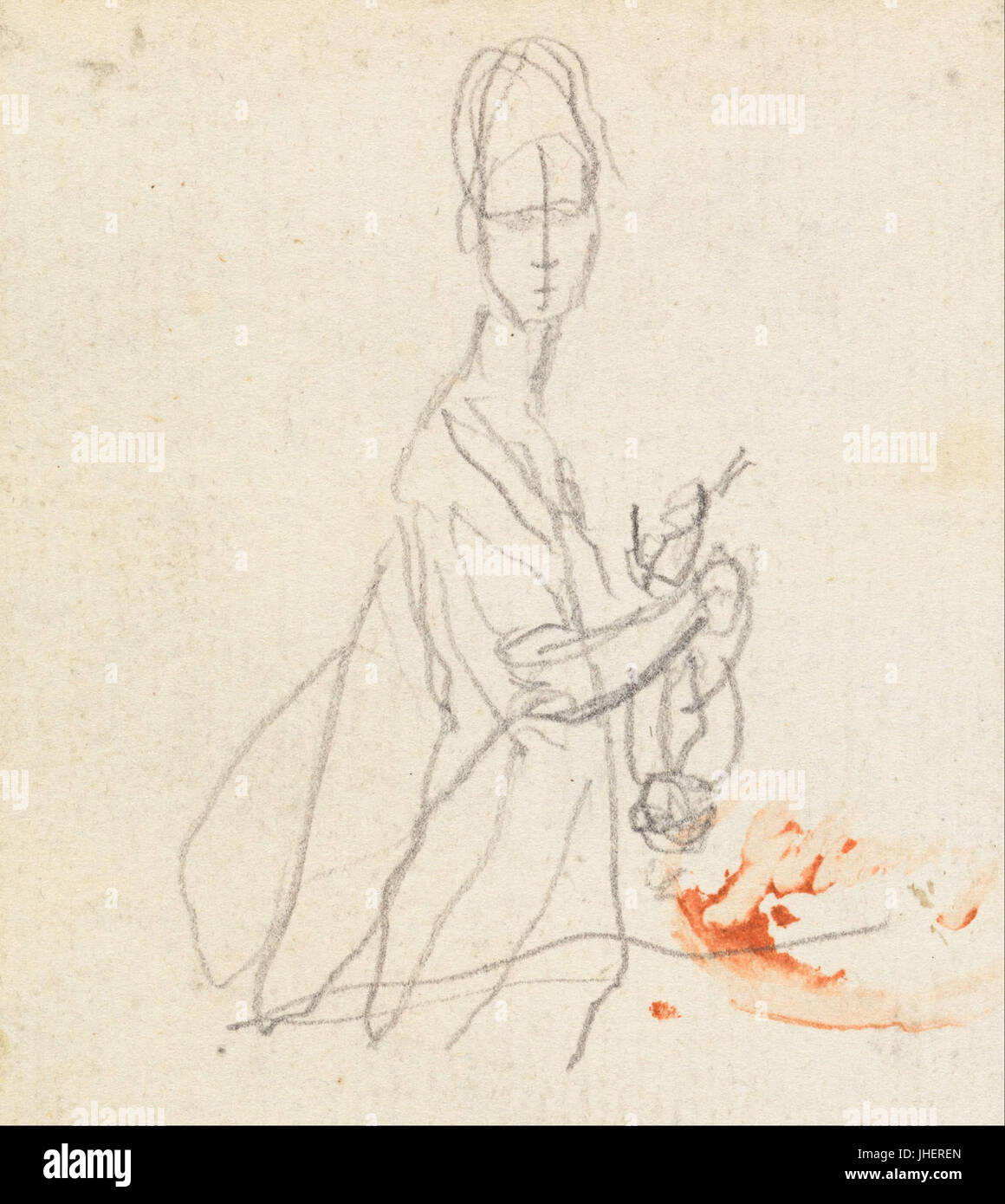 George Romney - Figure Study 5 Stock Photo - Alamy