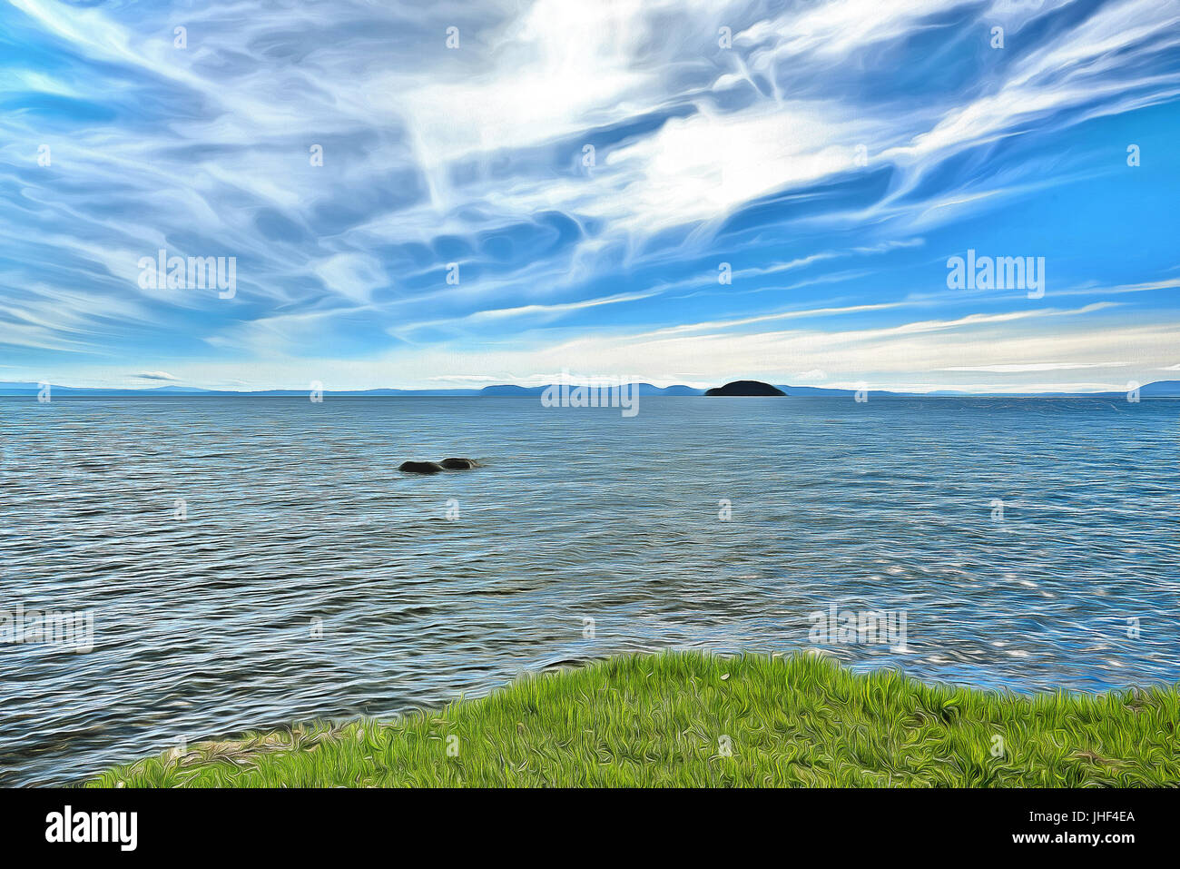 Lakeside view lake taupo taupo hi-res stock photography and images - Alamy
