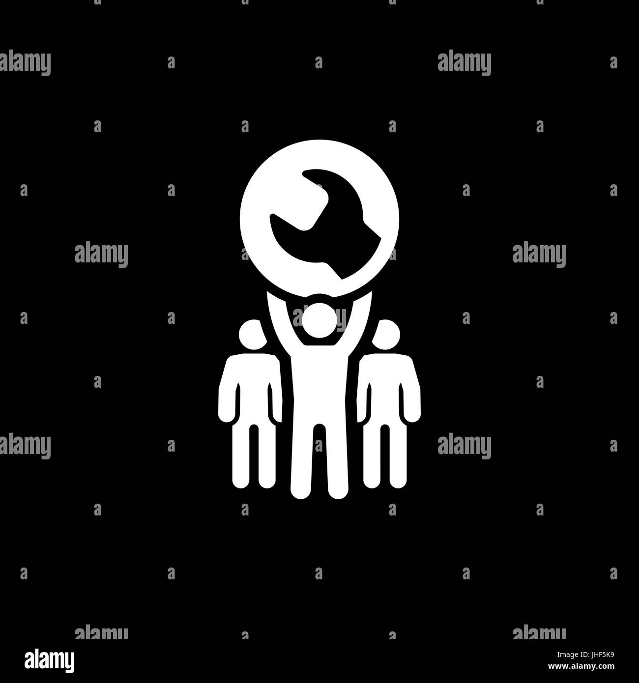 Icon support team Stock Vector Images - Alamy