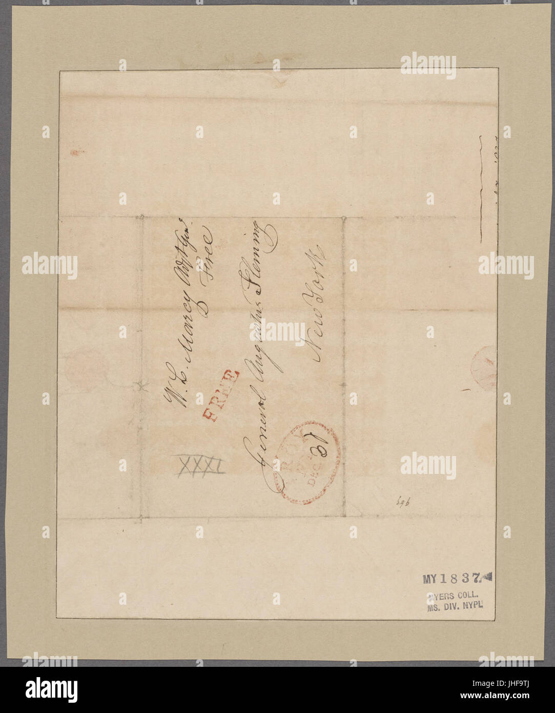 Marcy, William L. Headquarters, Albany. To General Augustus Fleming ...