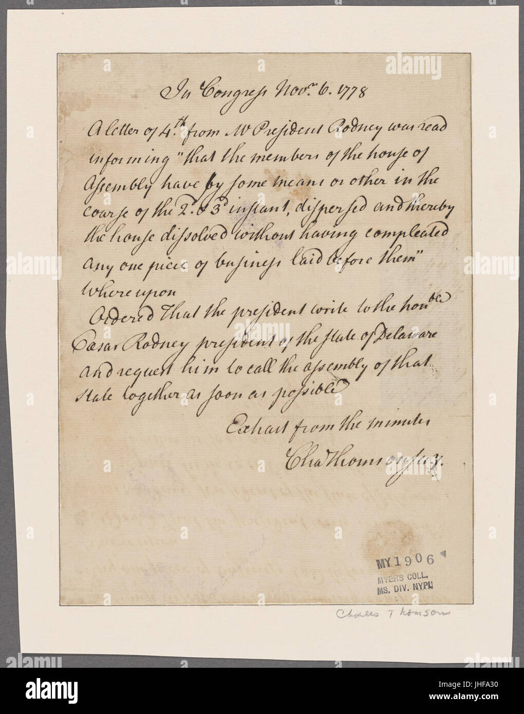 Charles Thomson Art High Resolution Stock Photography and Images - Alamy