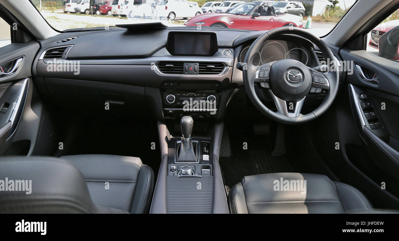 2015 Mazda Atenza interior Stock Photo - Alamy