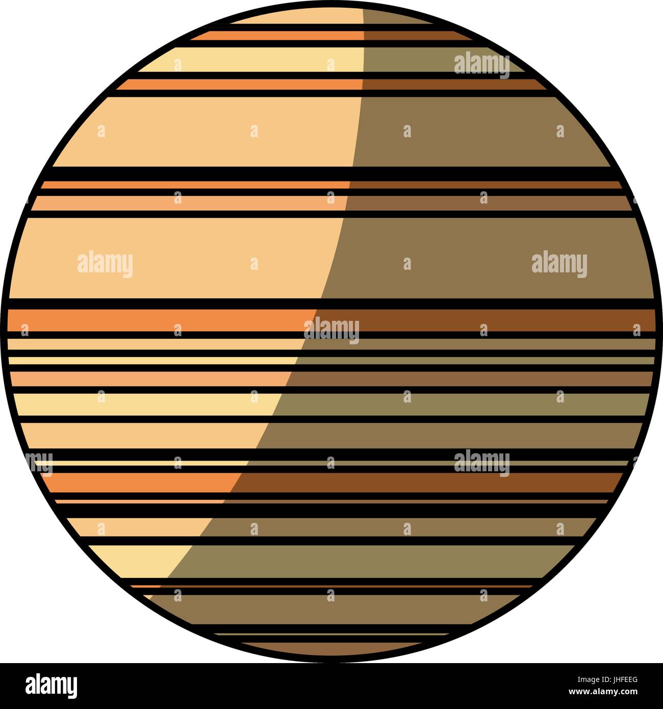Jupiter planet isolated icon vector illustration graphic design Stock ...