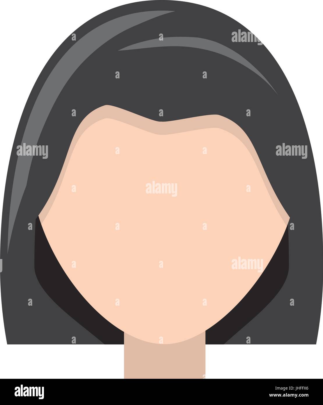 Woman faceless head icon vector illustration graphic design Stock ...
