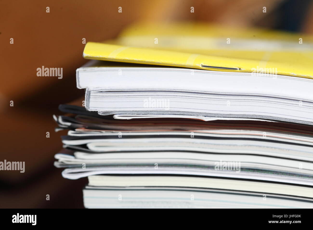 old stacked up newspapers, waste paper Stock Photo - Alamy