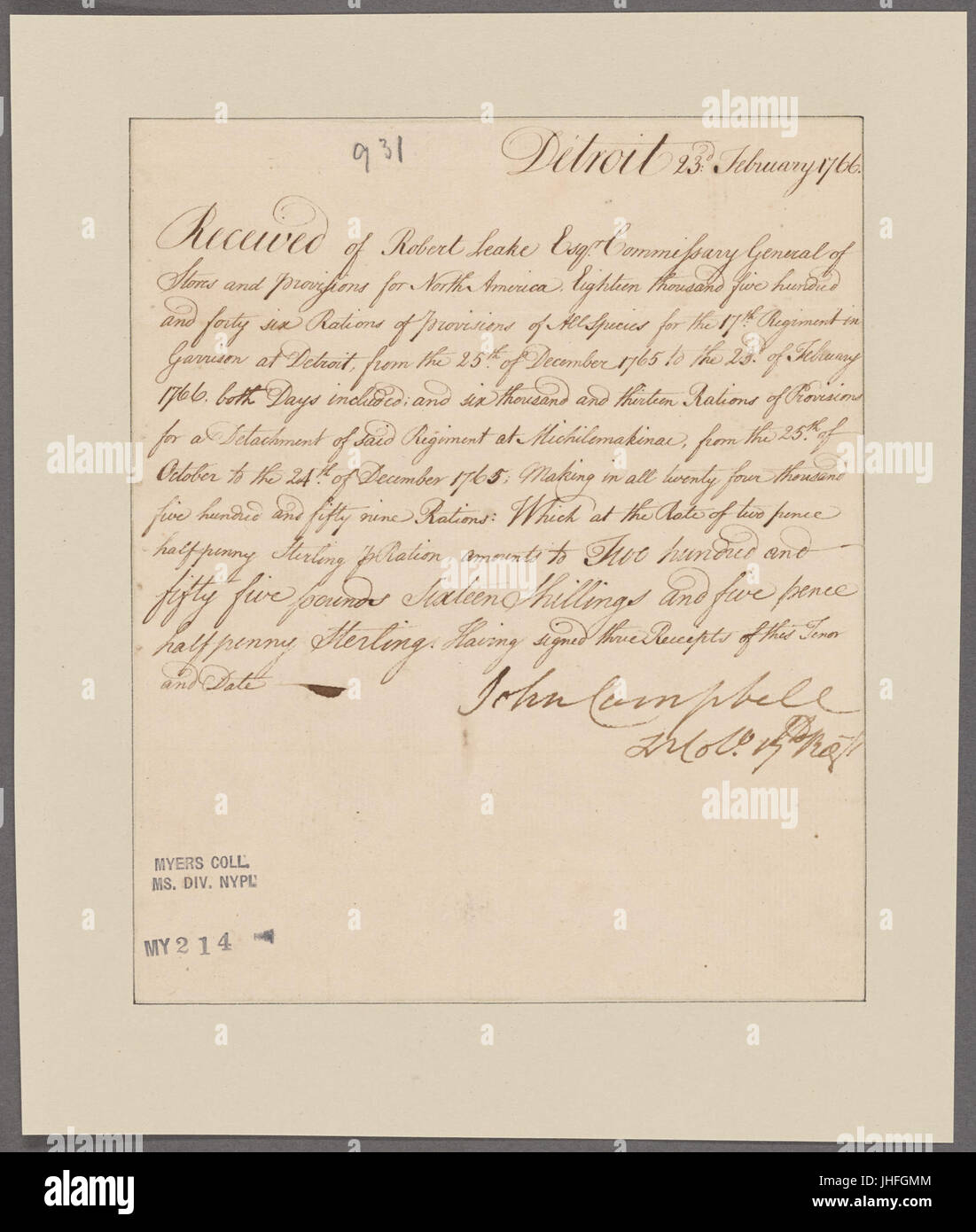 Lt col campbell hi-res stock photography and images - Alamy