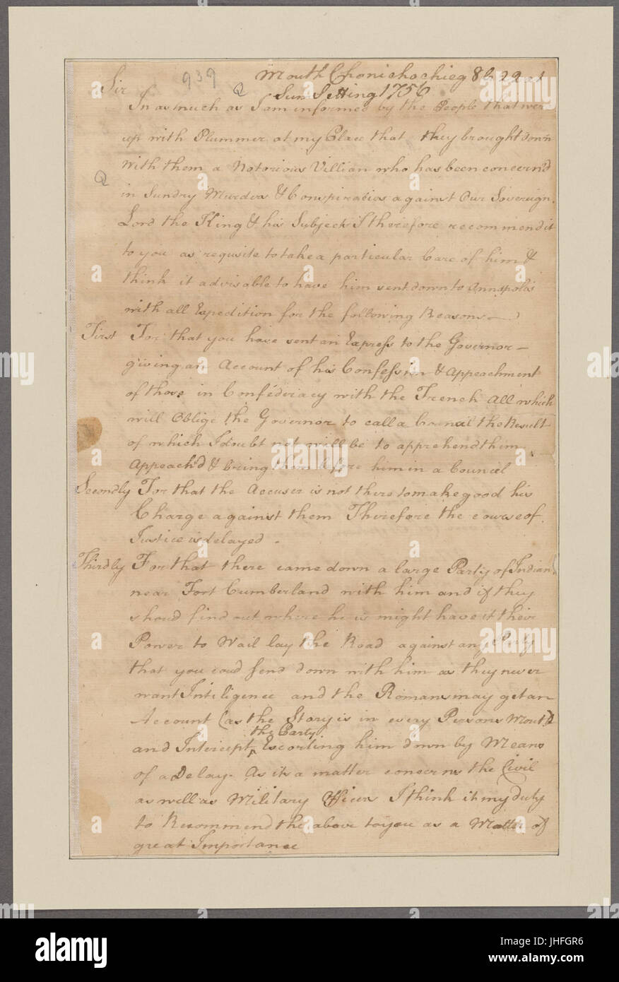 Maryland colony 18th century hi-res stock photography and images - Alamy