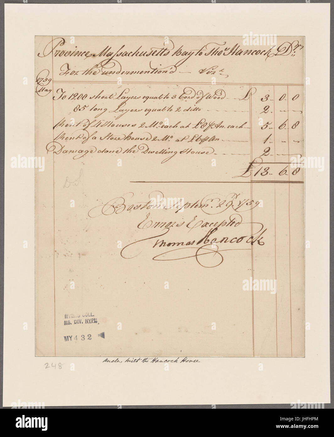 Thomas hancock hi-res stock photography and images - Alamy