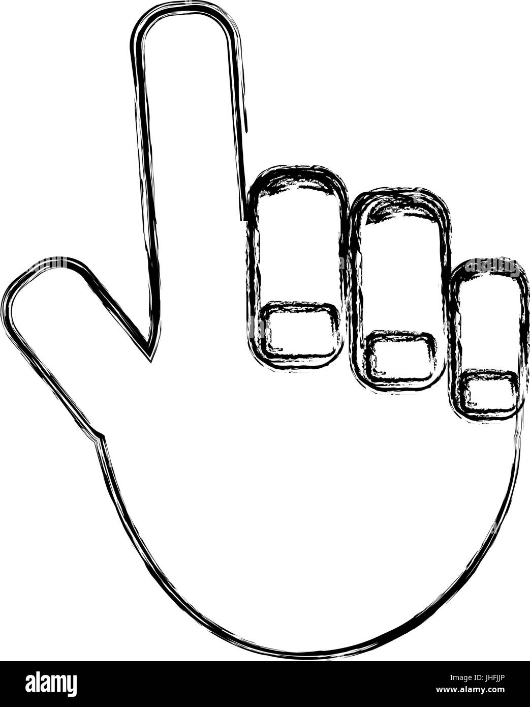Hand Pointing Up Clipart