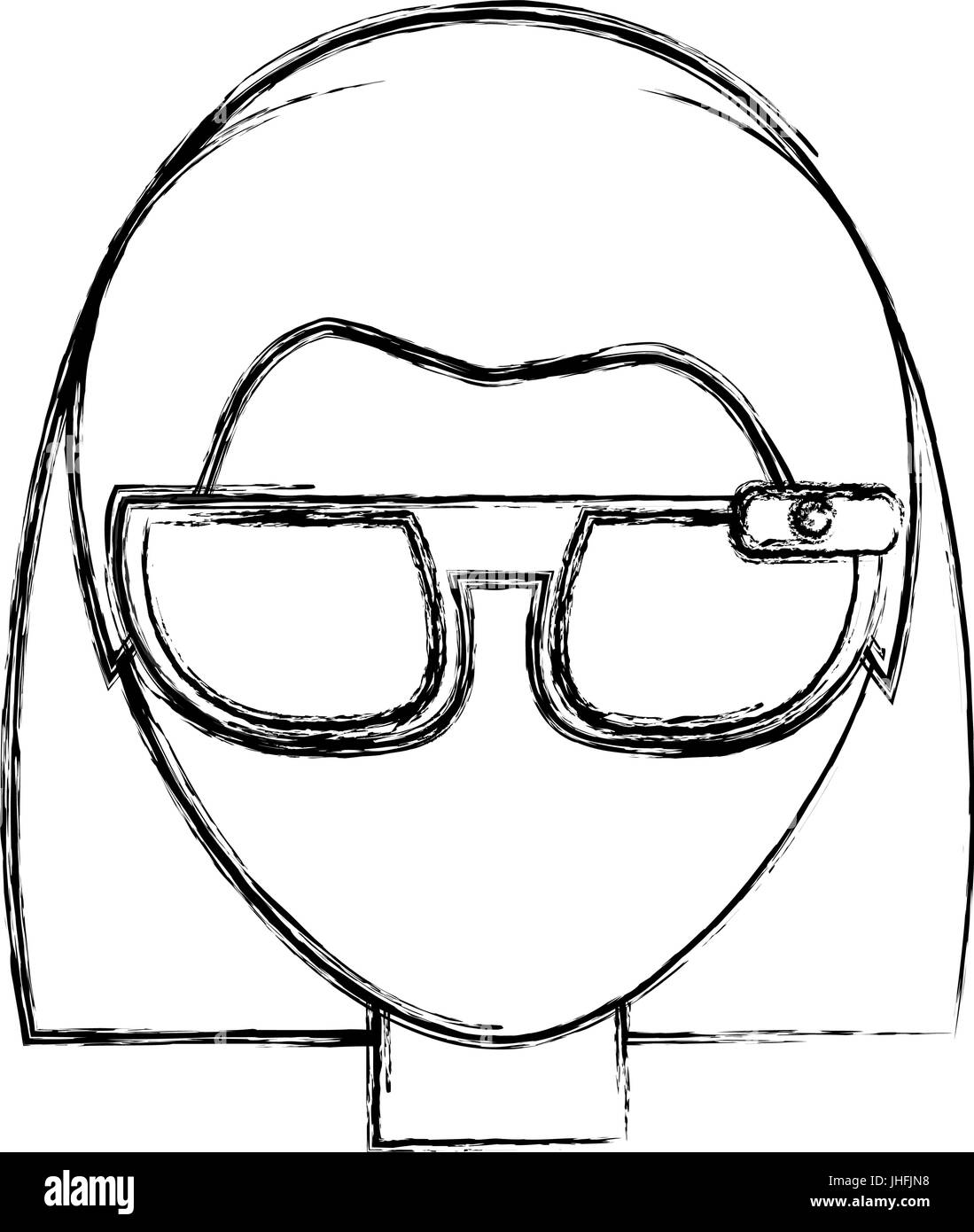Smart glasses technology icon vector illustration graphic design Stock ...