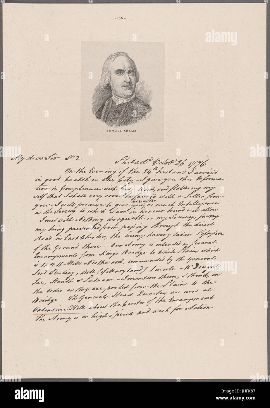 Adams, Samuel. Philadelphia. To Rev. Dr. Samuel Mather (NYPL b11868620 ...