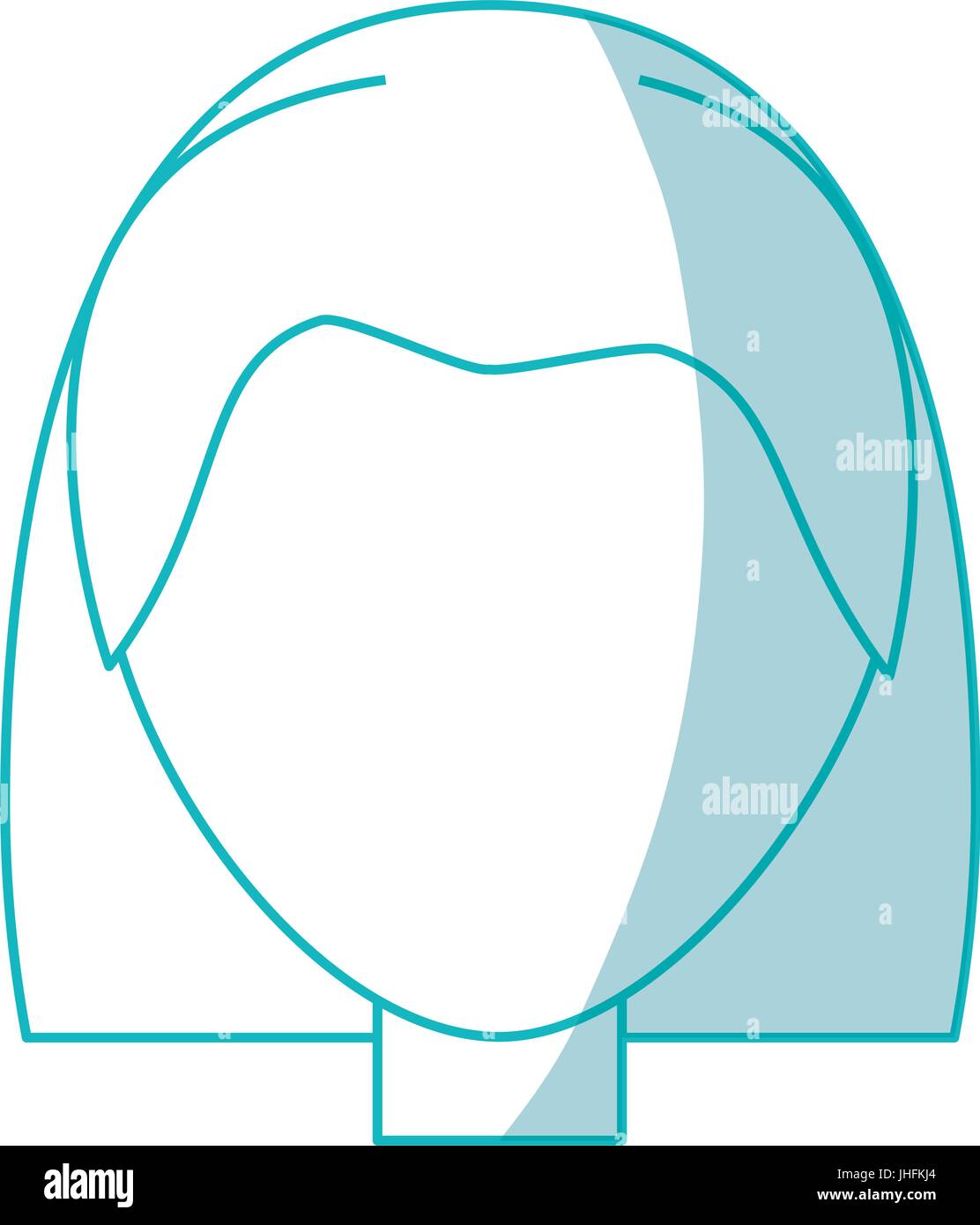 Woman faceless head icon vector illustration graphic design Stock ...