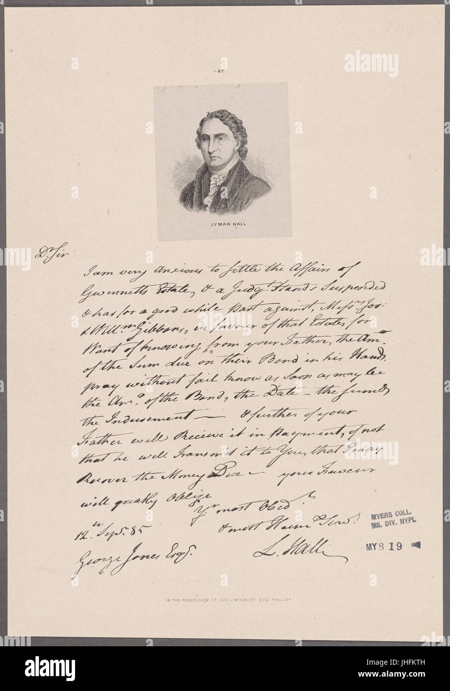 Lyman Hall High Resolution Stock Photography and Images - Alamy