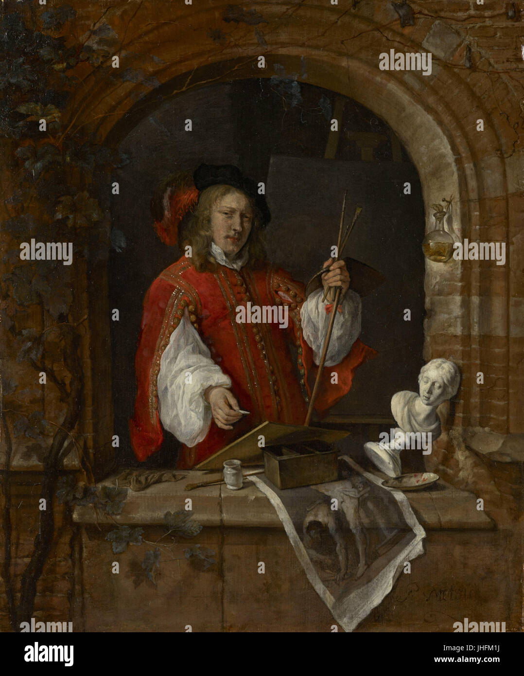 Gabriel metsu self portrait hi-res stock photography and images - Alamy