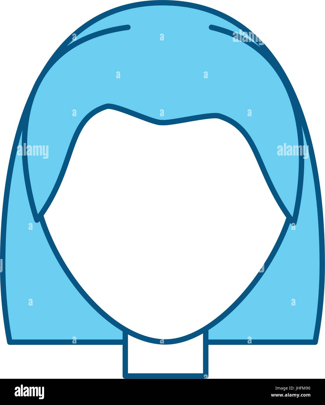 Woman faceless head icon vector illustration graphic design Stock ...