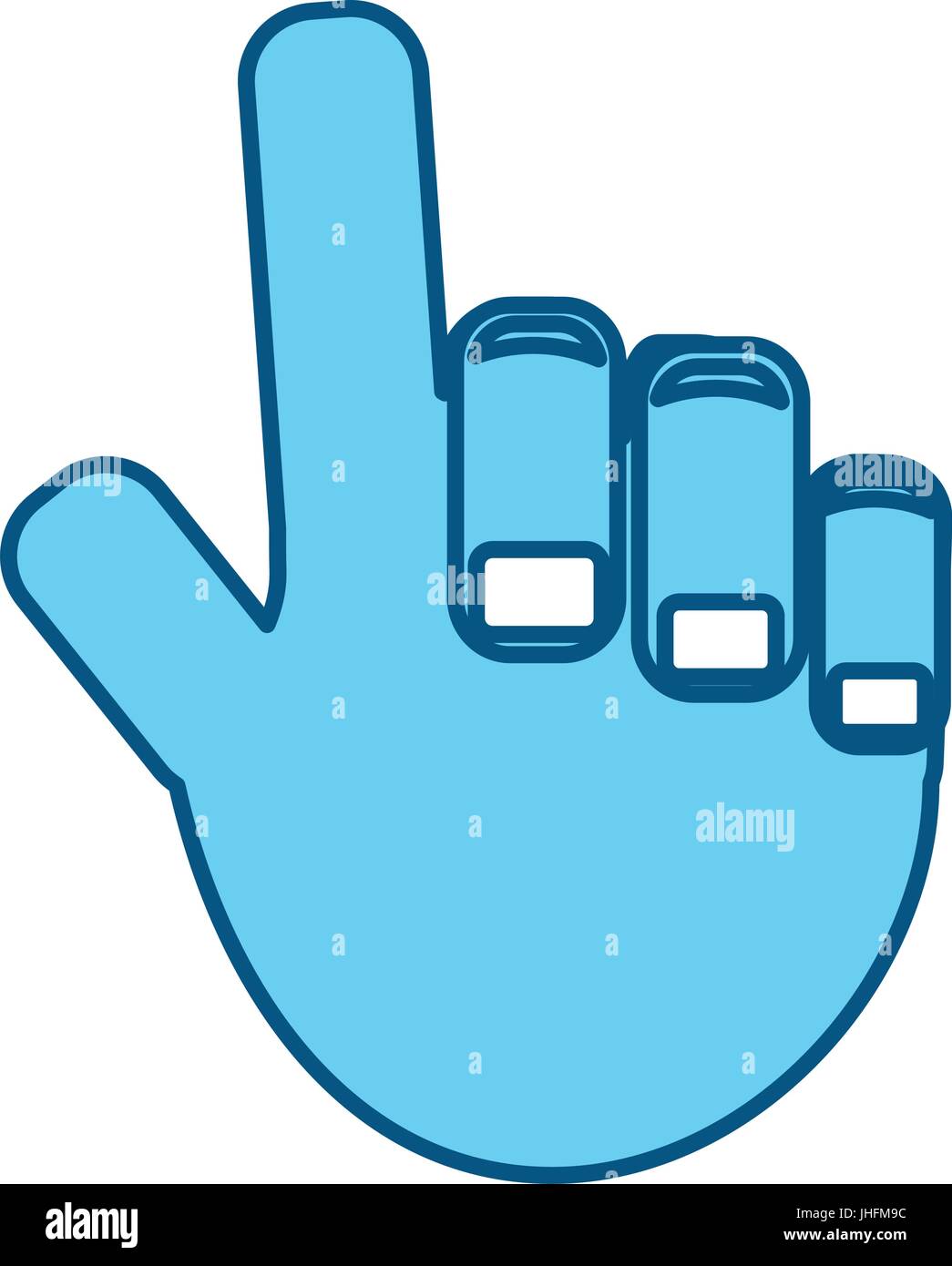 Hand pointing up icon vector illustration graphic design Stock Vector ...