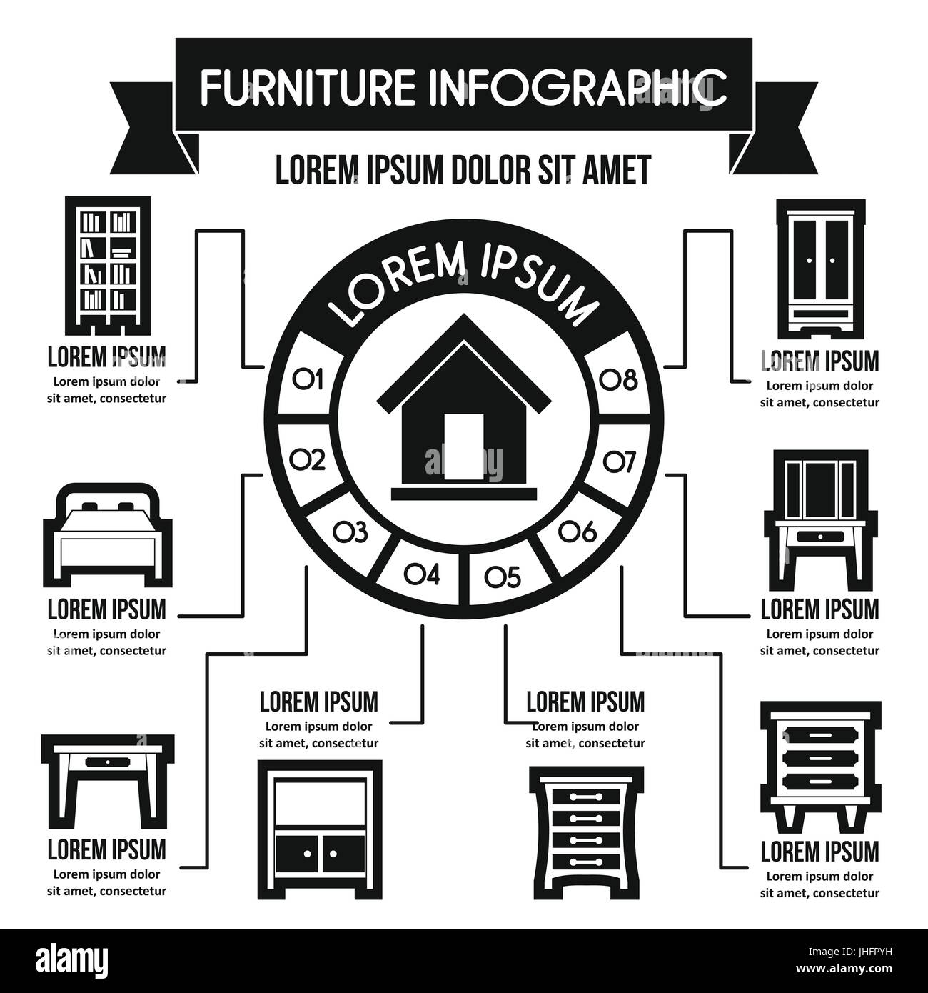 Furniture infographic concept, simple style Stock Vector Image & Art ... Furniture infographic concept, simple style Stock Vector Image & Art ...