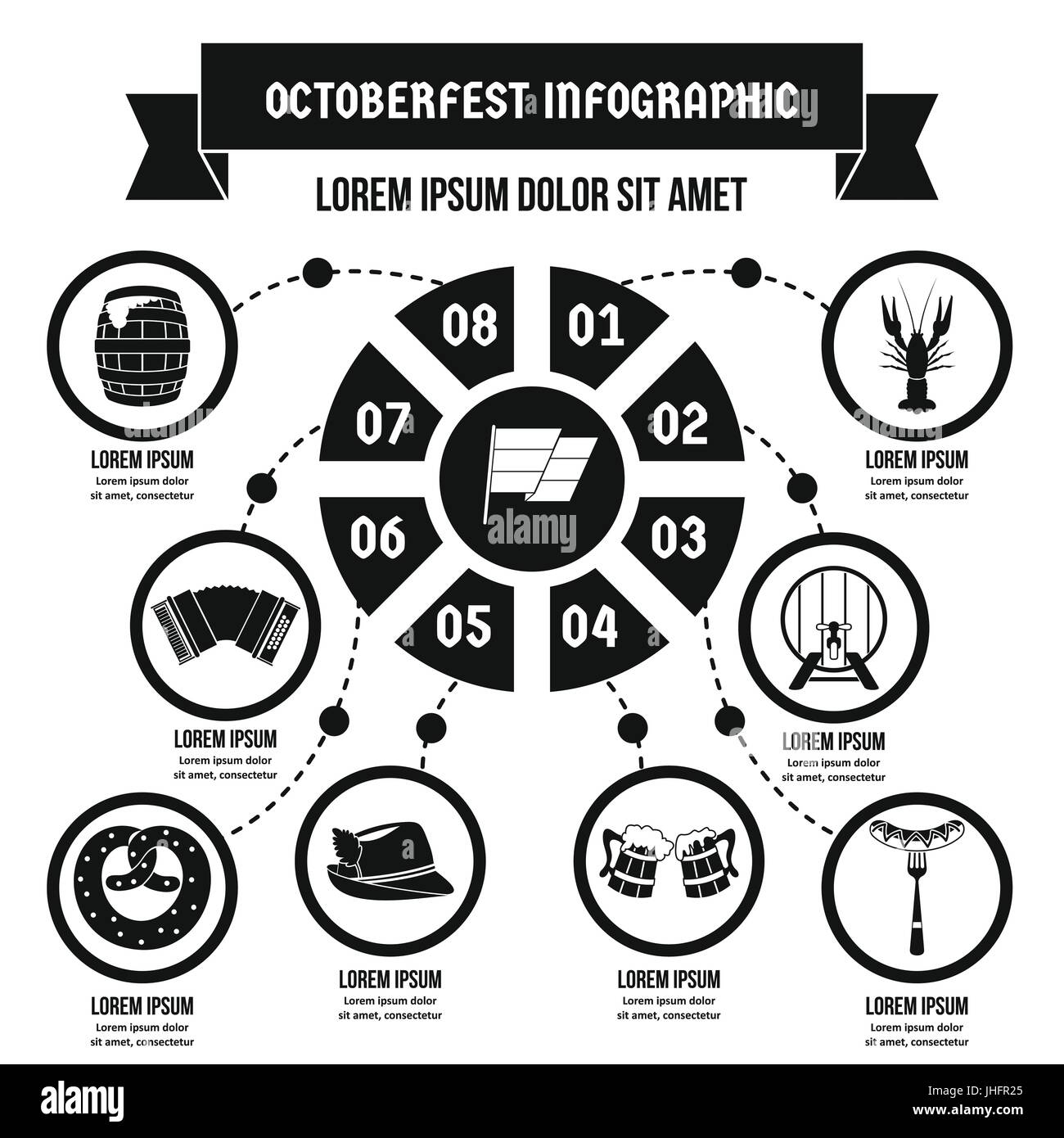 Octoberfest infographic concept, simple style Stock Vector Image & Art ...