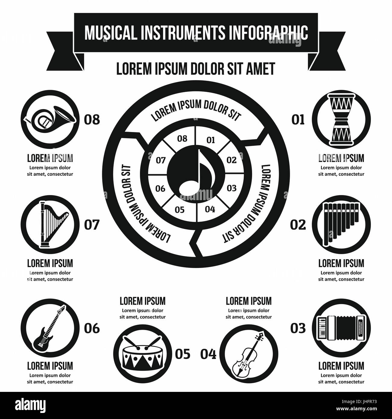 Score music instrument Stock Vector Images - Alamy
